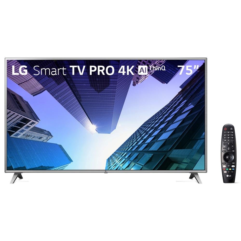 Smart TV LG 75 Polegadas LED 4K, 4 HDMI, 2 USB, Bluetooth, Wi-Fi ...