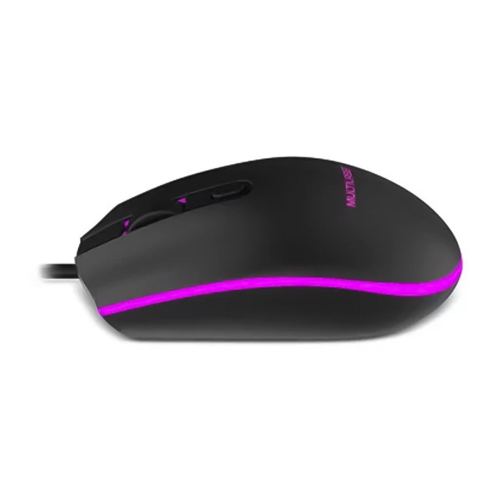 Mouse Gamer Multi, 2400DPI, LED de 7 Cores, USB 2.0, Preto - MO298 | KaBuM!