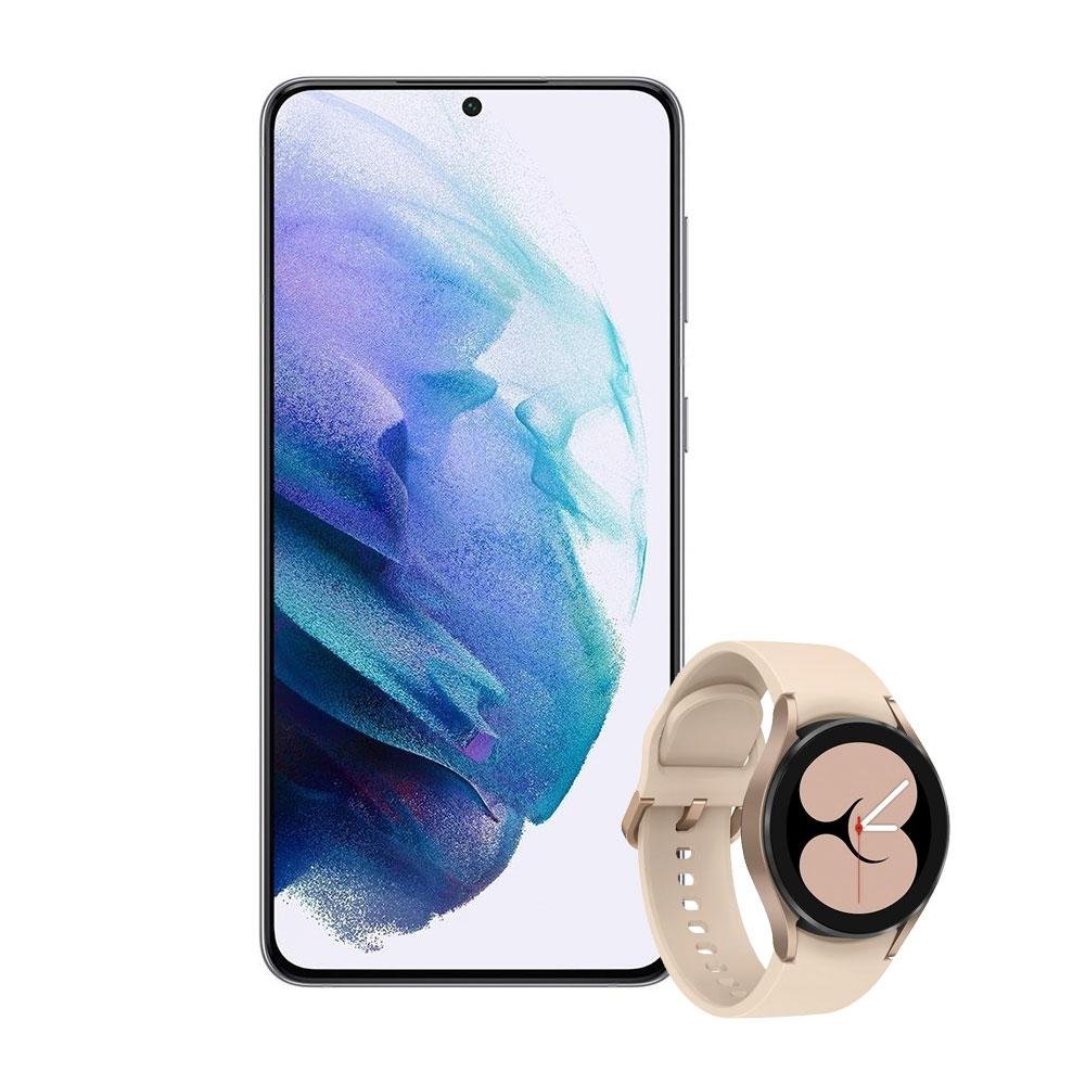 Kit Smartphone Samsung Galaxy S21+ , 128GB, Prata - SM-G996BZSRZTO ...