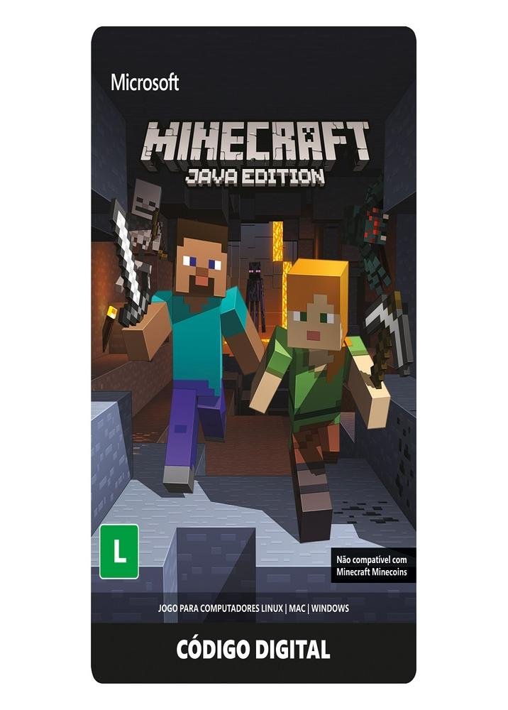 Gift Card Minecraft: Java Edition - Produto Digital