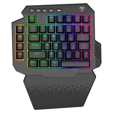 Teclado Mecânico Gamer T-Dagger Capri, RGB, Switch Blue, Preto - T ...