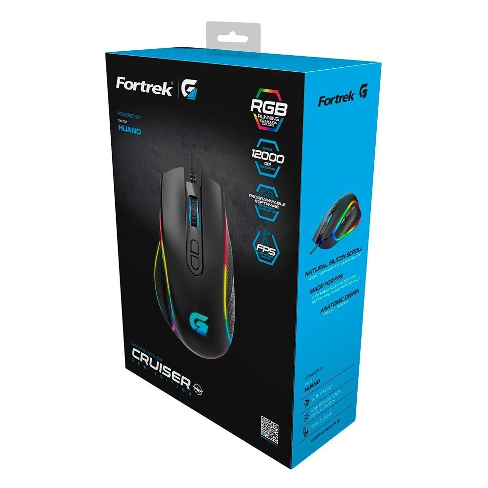 Mouse Gamer Fortrek Cruiser New Edition | KaBuM!