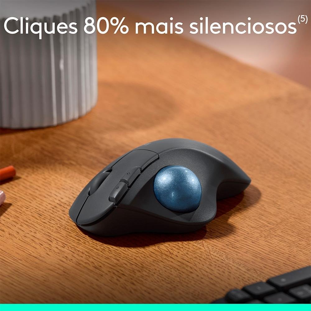 Mouse Sem Fio Logitech ERGO M575S | KaBuM!