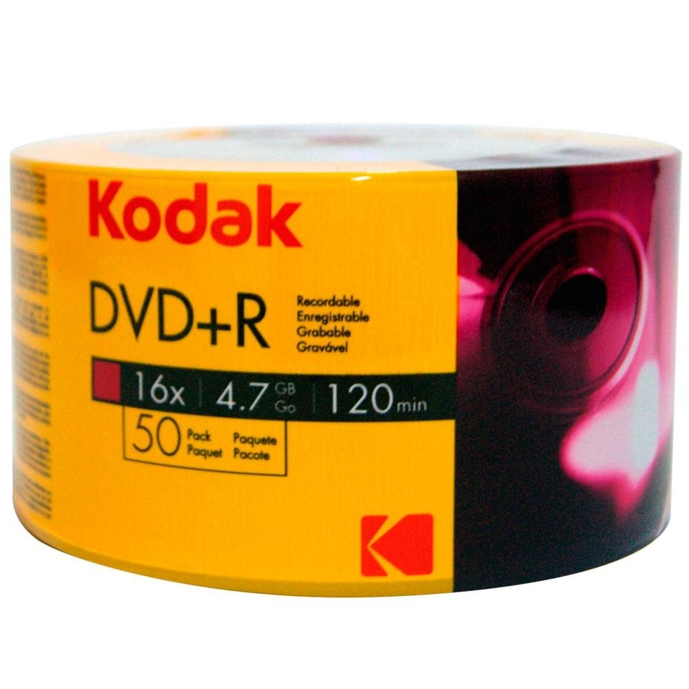 DVD+R Kodak 16X 4.7GB Pack c/ 50 unidades - 1310150