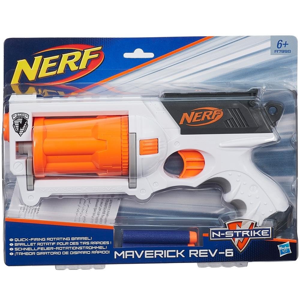 Lança Dardo Hasbro Nerf N-Strike Maverick Nova - A7998