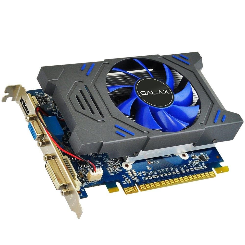 Placa de Vídeo VGA NVIDIA Galax GEFORCE GT 730 Mainstream 1GB DDR5 ...