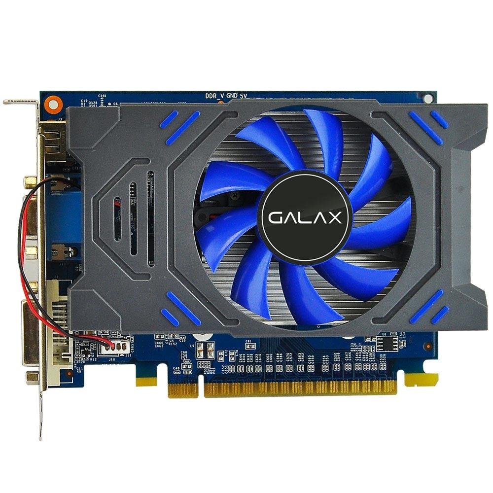 Placa de Vídeo VGA NVIDIA Galax GEFORCE GT 730 Mainstream 1GB DDR5 ...