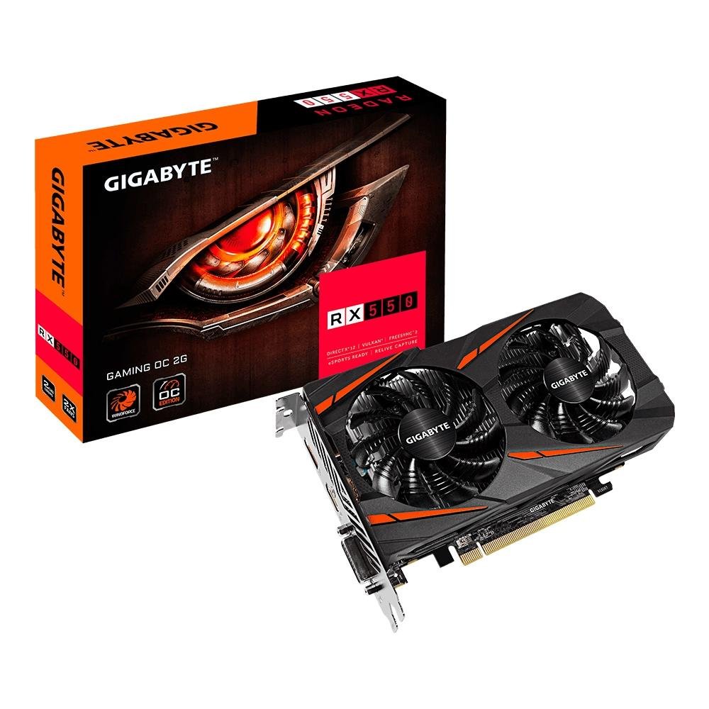 Placa de Vídeo VGA Gigabyte AMD Radeon RX 550 Gaming 2GB GDDR5 GV ...