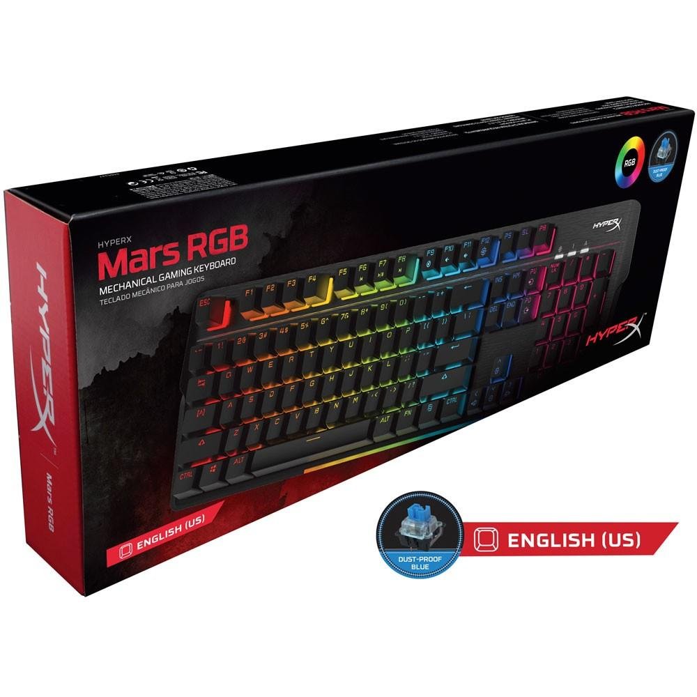 Teclado Mecânico Gamer HyperX Mars, RGB | KaBuM!
