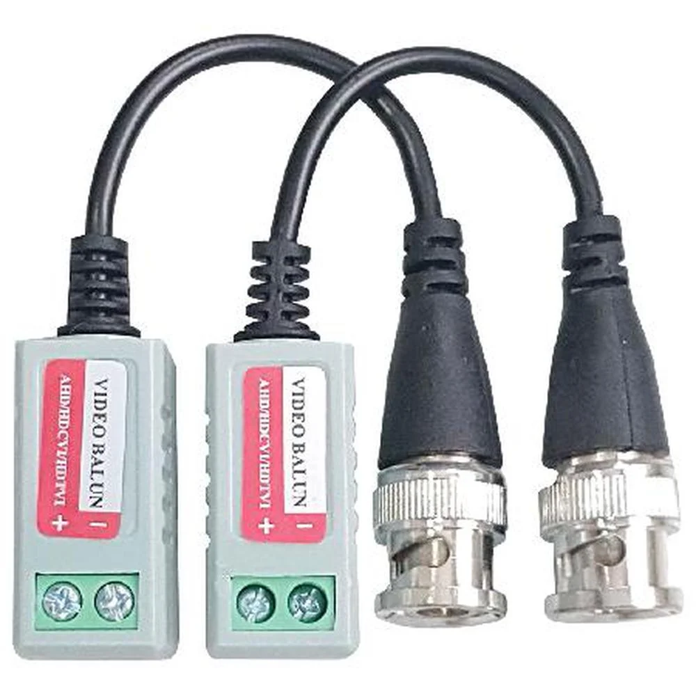 Video Balun Com Extenso Passivo Hd Bnc X Cabo Lan