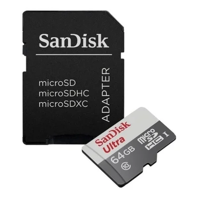 Carto De Memória Sandisk MicroSD 64GB KaBuM