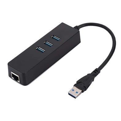 Adaptador De Ethernet USB 3.0, 3 Portas + RJ45 Ethernet | KaBuM!