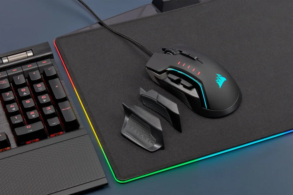 Mouse Com Fio Corsair Glaive Aluminium Rgb Pro
