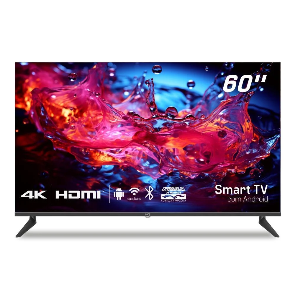 Smart TV 60 Polegadas Hq Led 4K KaBuM