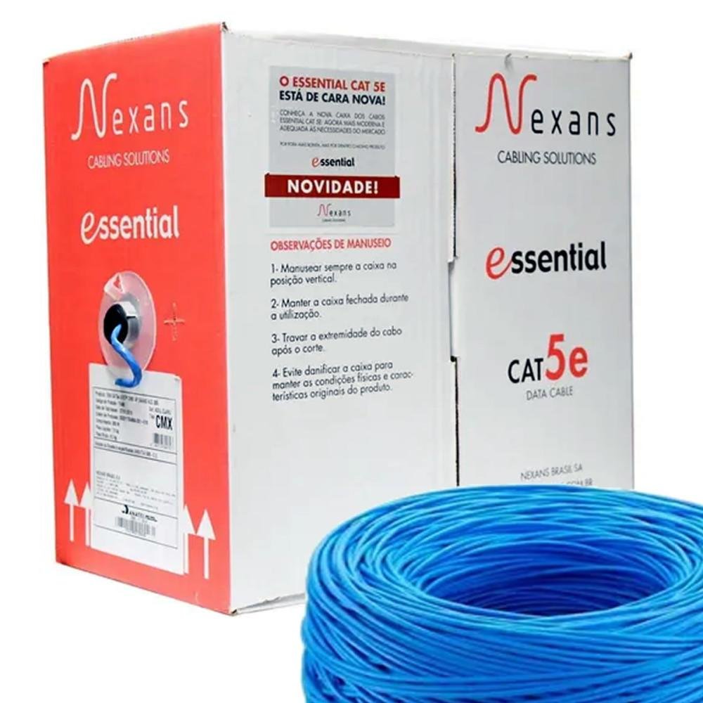 Cabo De Rede Cat5e 100 Metros Az Cmx Kabum