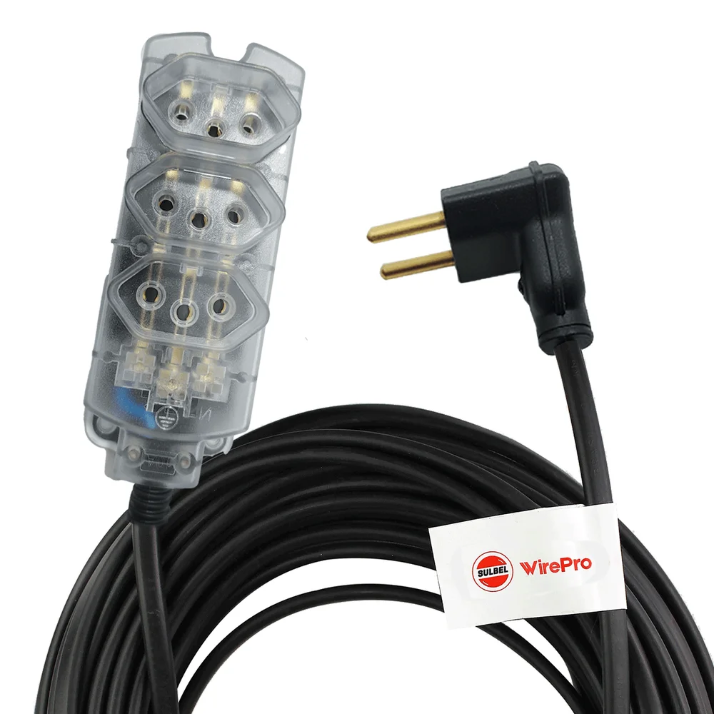 Extenso Elétrica 15m Crystal 3t 2pt 10a KaBuM