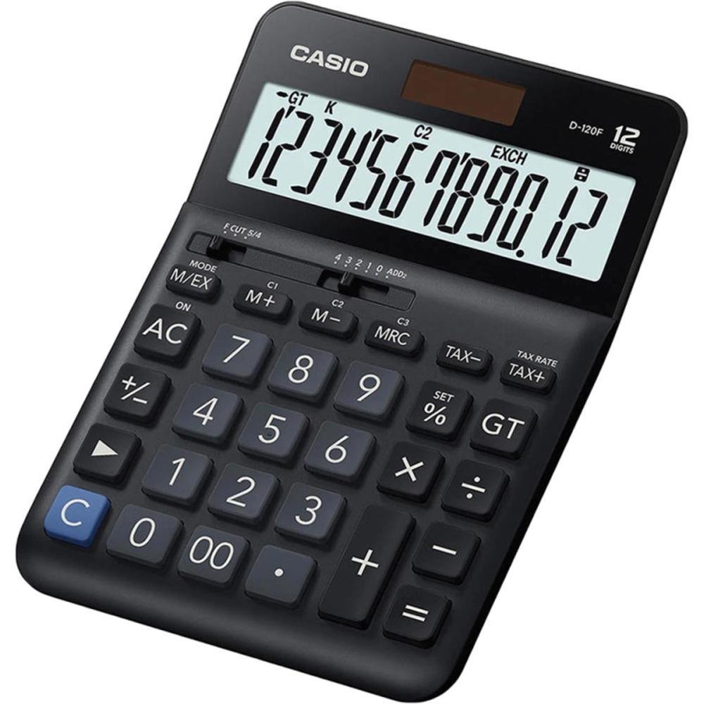 Calculadora Casio D120f 12 Dígitos Preto KaBuM