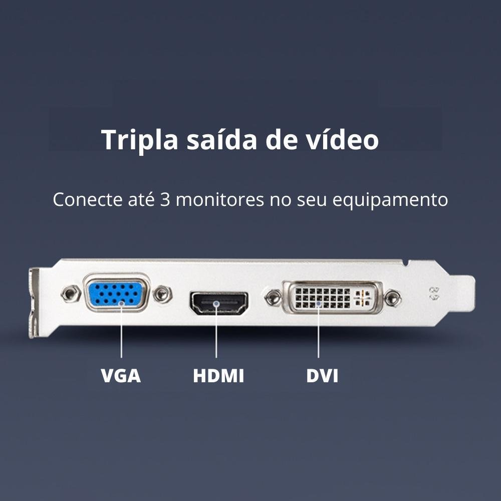 Placa De Vídeo Pcyes Nvidia Geforce GT 210 1GB