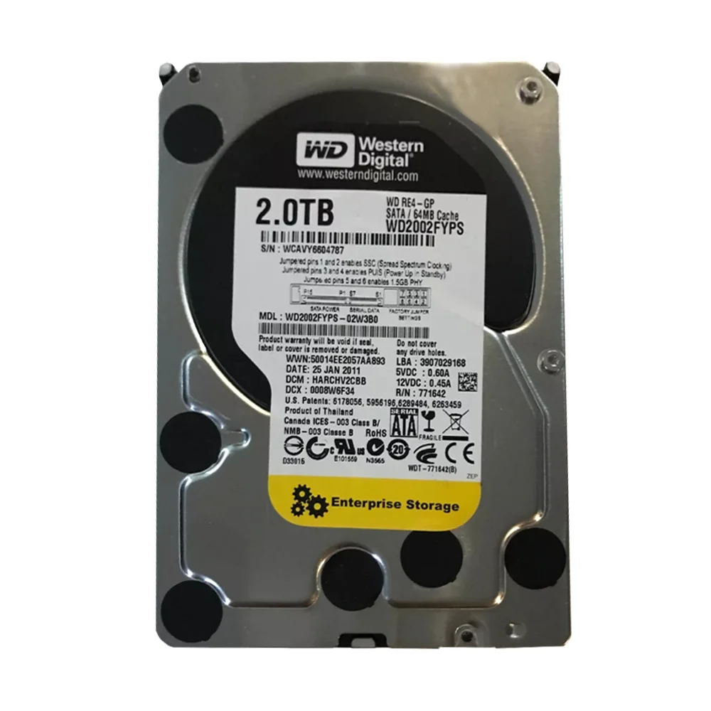Hd Western Digital 2tb Sata 3 7200rpm 64mb 35