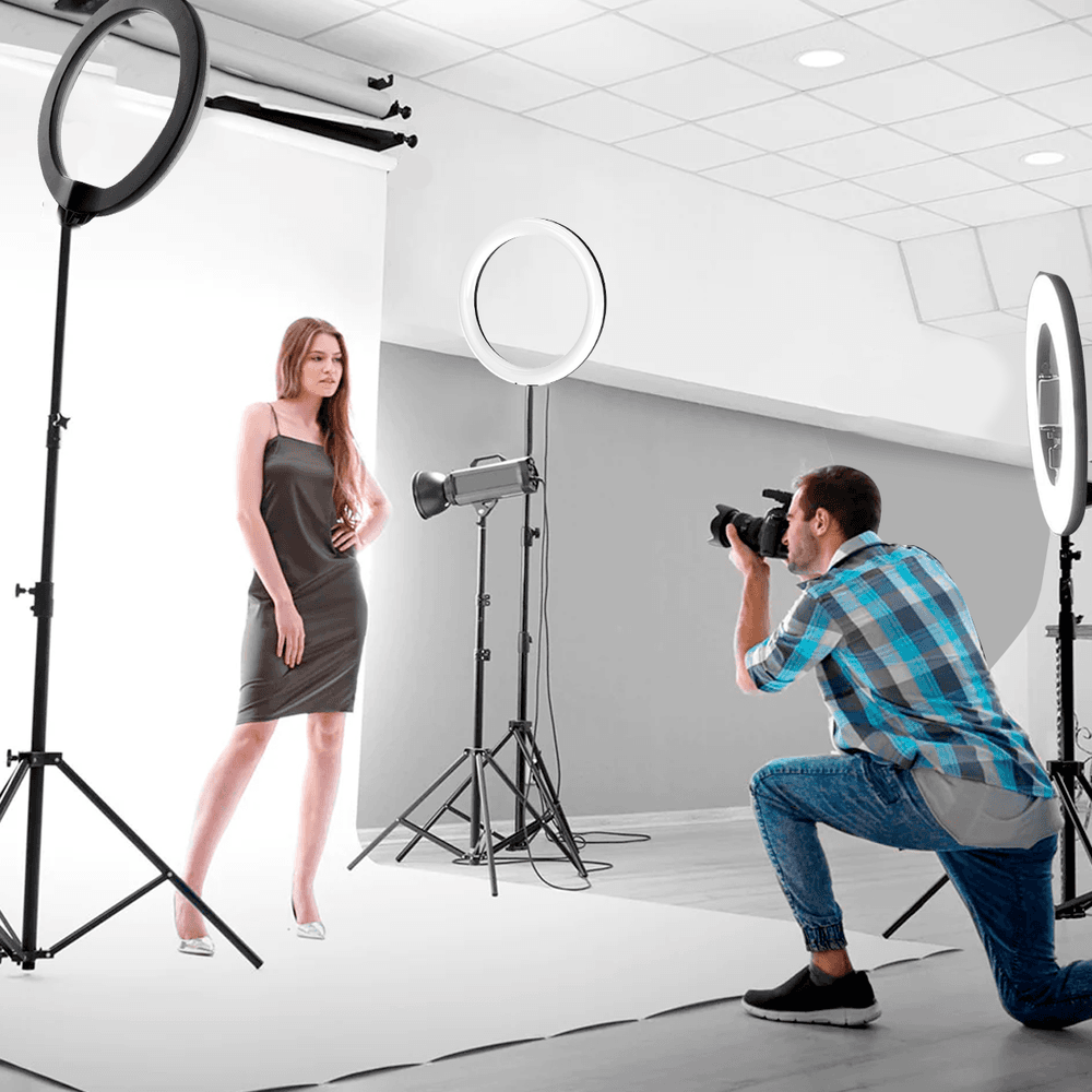 Ring Light LED 10 Polegadas Com Tripé De 210m