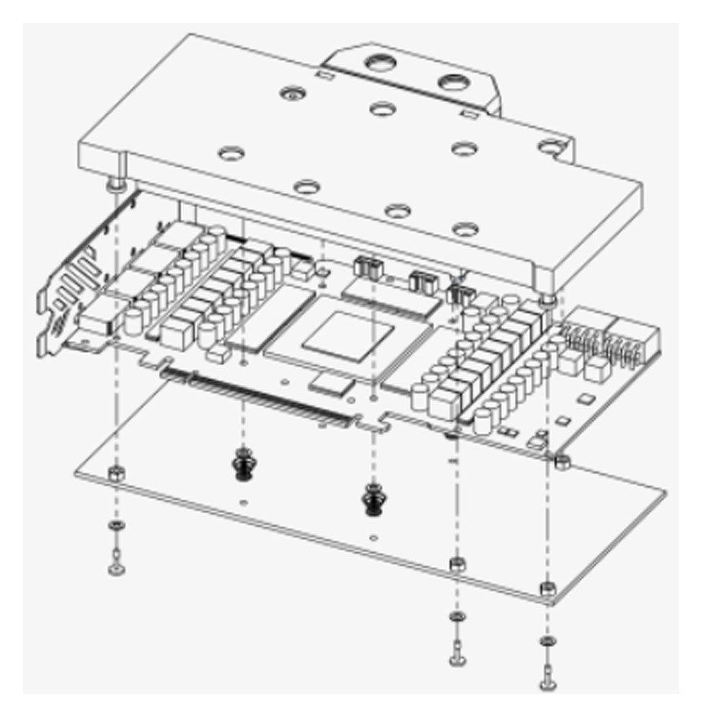 Gpu Block RTX 3080 3080ti E 3090 Barrow RGB KaBuM
