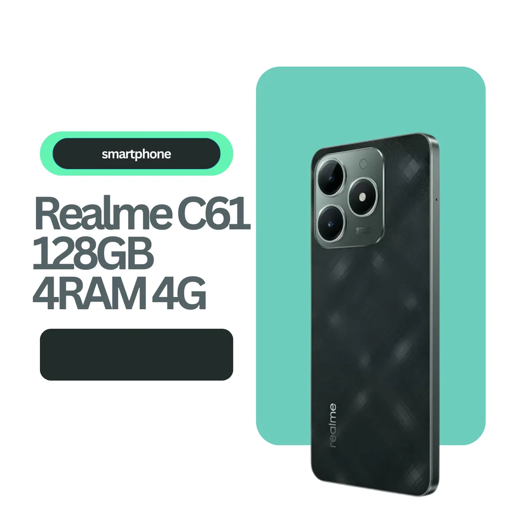 Smartphone Realme C61 4G 128GB 4GB RAM KaBuM